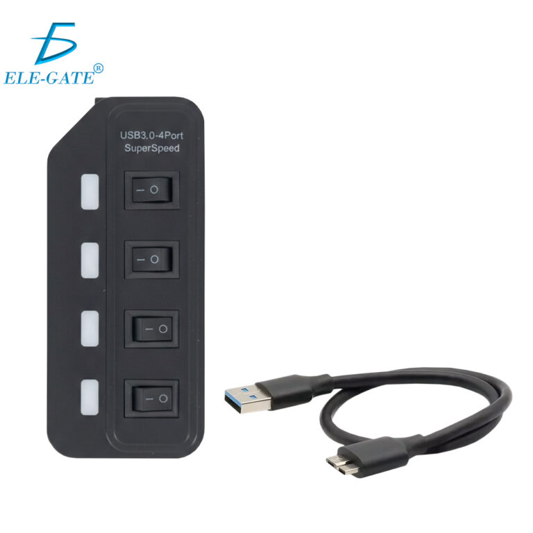 Hub USB 3.0 4 Puertos con Interruptores | Envío Gratis CDMX – ELE-GATE