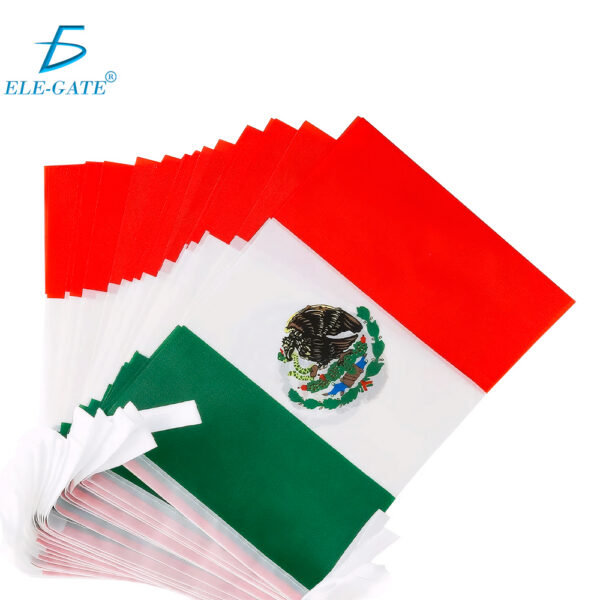 Cadena de Banderas de México 3m | 10 Banderas Poliéster… – ELE-GATE
