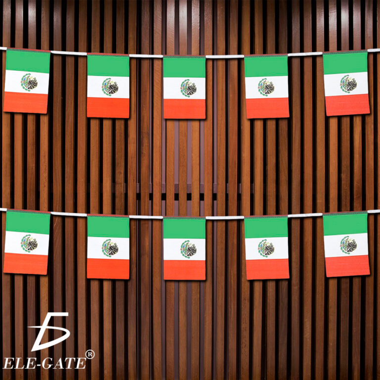 Cadena de Banderas de México 3m | 10 Banderas Poliéster… – ELE-GATE