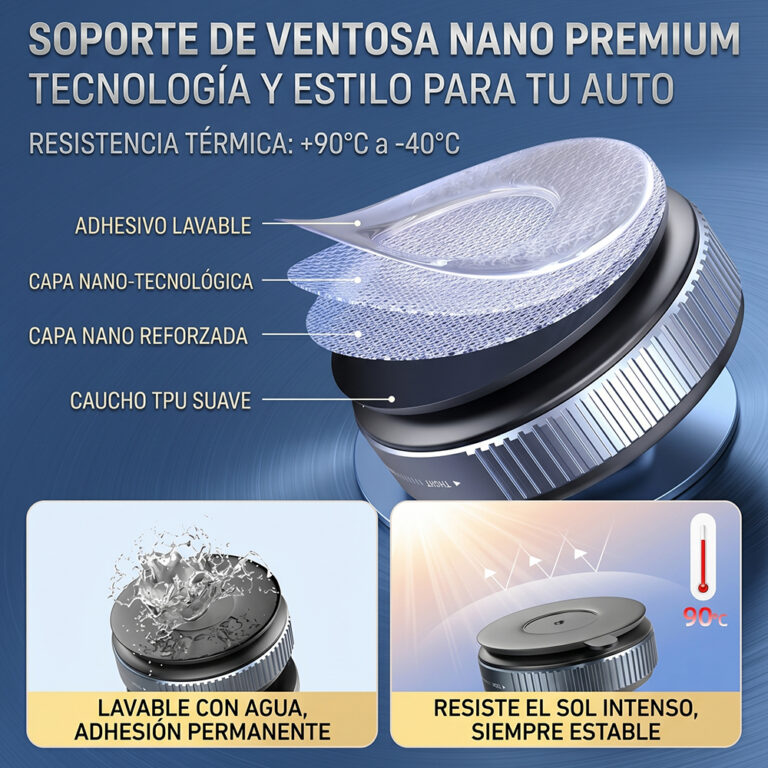 Soporte Magnético para Celular de Auto 360° Plegable | Base con ...